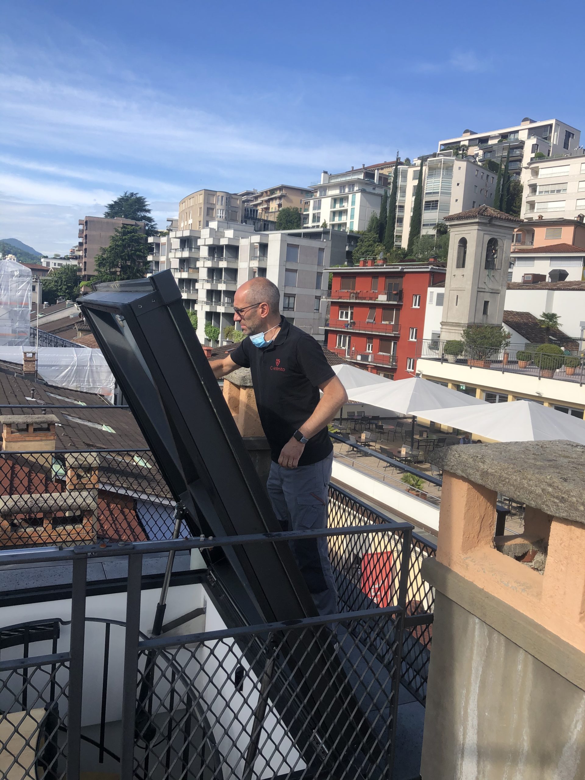 Pellicola solare lucernario a Lugano - C-infinito